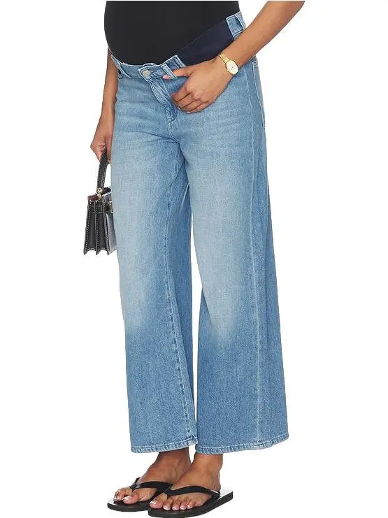 DL1961 Hepburn Wide Leg Maternity Jeans In . Also - Blue