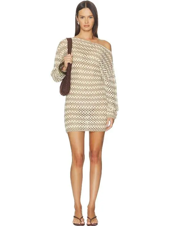 AFRM Samantha Crochet Knit Mini Dress - Multi