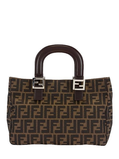 FWRD RENEW Fendi Zucca Handbag - Brown