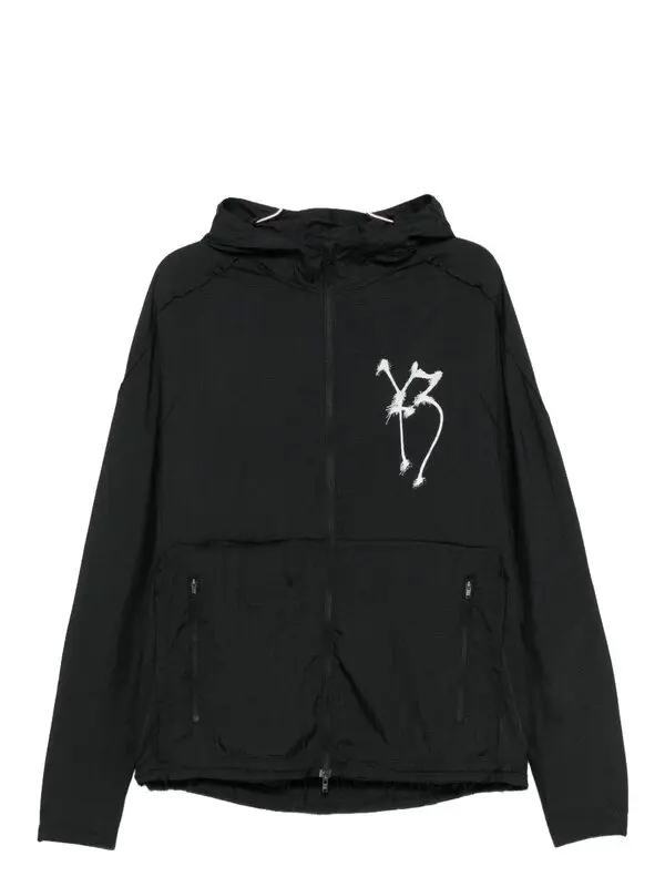 Y3 Nylon Running Jacket - Black