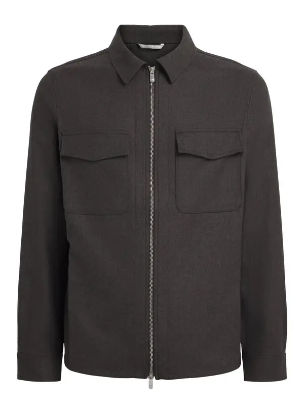 Marco Pescarolo Cashmere 2-way Zip Jacket - Brown