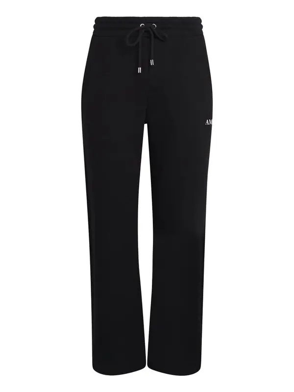Amiri Cotton Relaxed Logo Sweatpants - Black