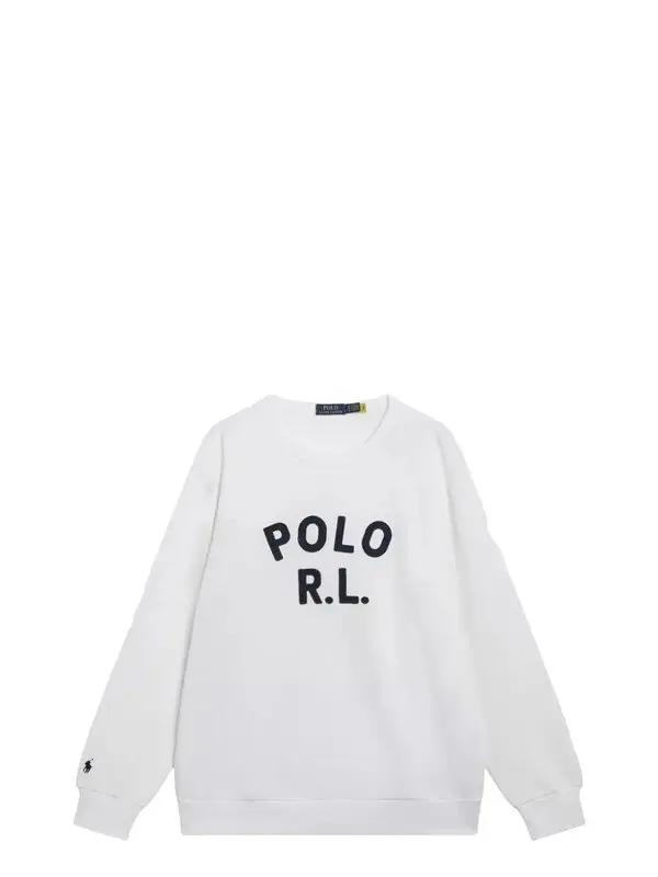Polo Ralph Lauren Crewneck Sweatshirt With Embroidered Logo - White