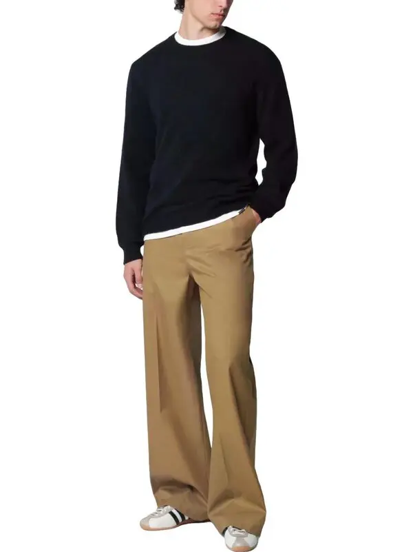 ROBERTO COLLINA Crew-neck Knit Sweater - Blue