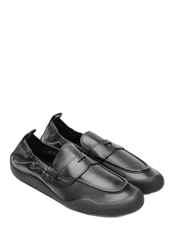 Prada Speedrock Leather Loafers - Black