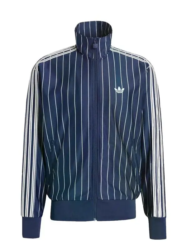 Adidas Firebird Pinstriped Sweatshirt - Blue