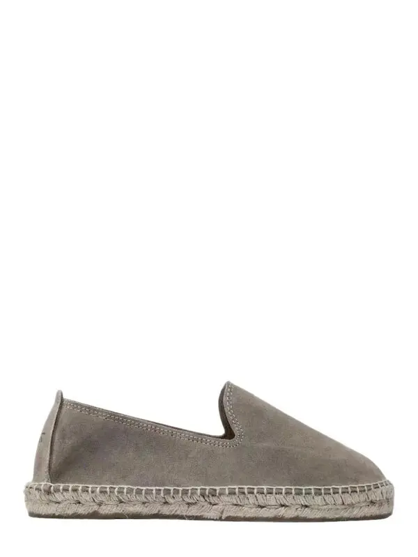 Manebí Hamptons Leather Espadrilles - Grey