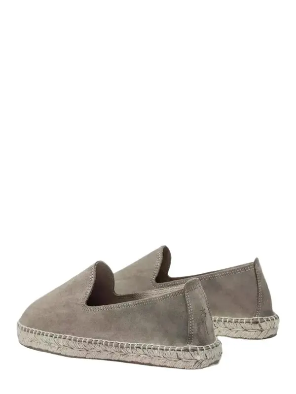 Manebí Hamptons Leather Espadrilles - Grey