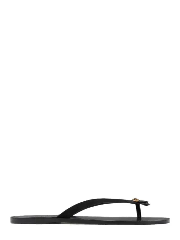 Versace Medusa Medallion Thong Sandals - Black