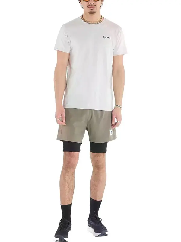 SAYSKY Pace Logo-patch Shorts - Neutrals