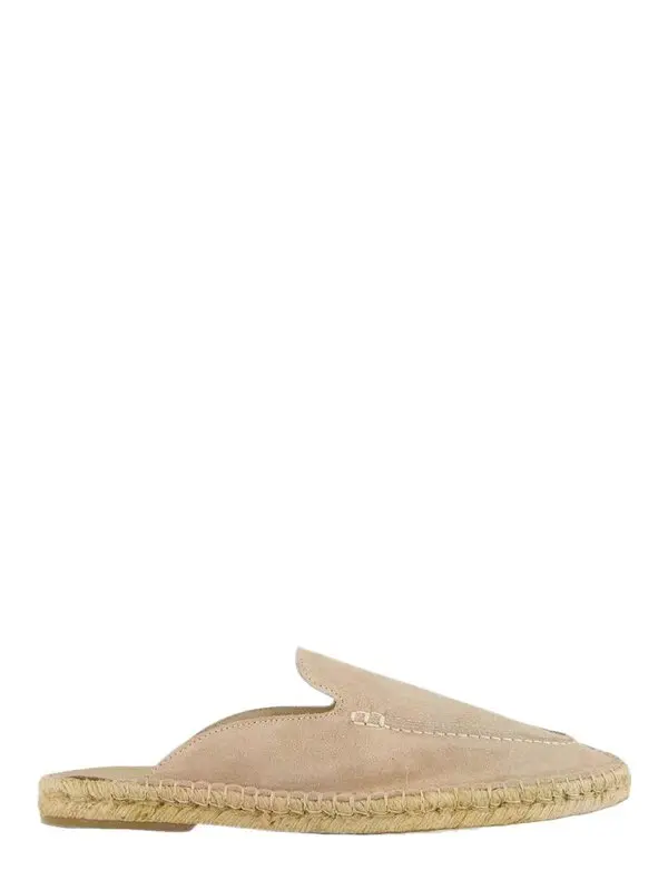 AURELIEN Beachside Suede Mules - Neutrals