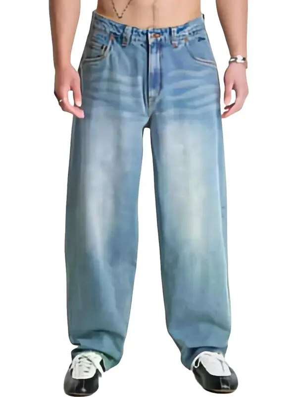 DIME Faded Baggy Jeans - Blue