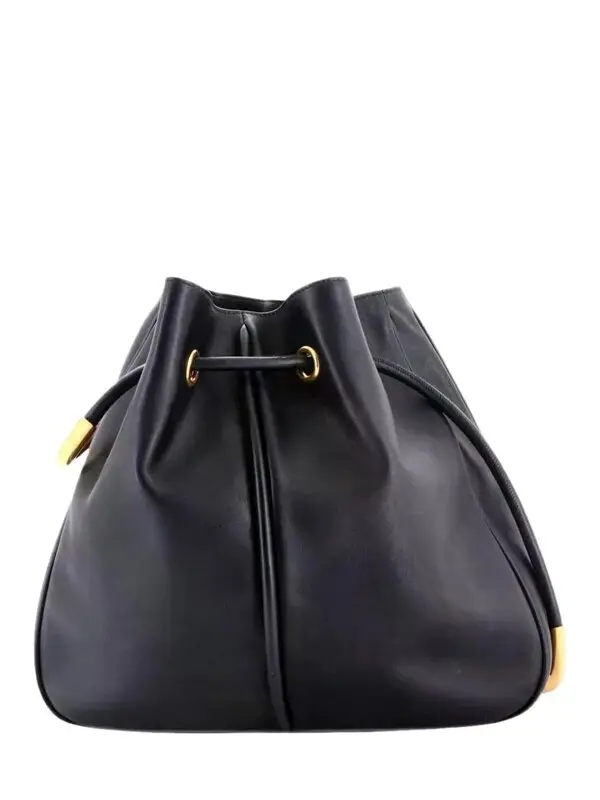 Dior Nolita Large Bucket Bag In Calfskin - Black