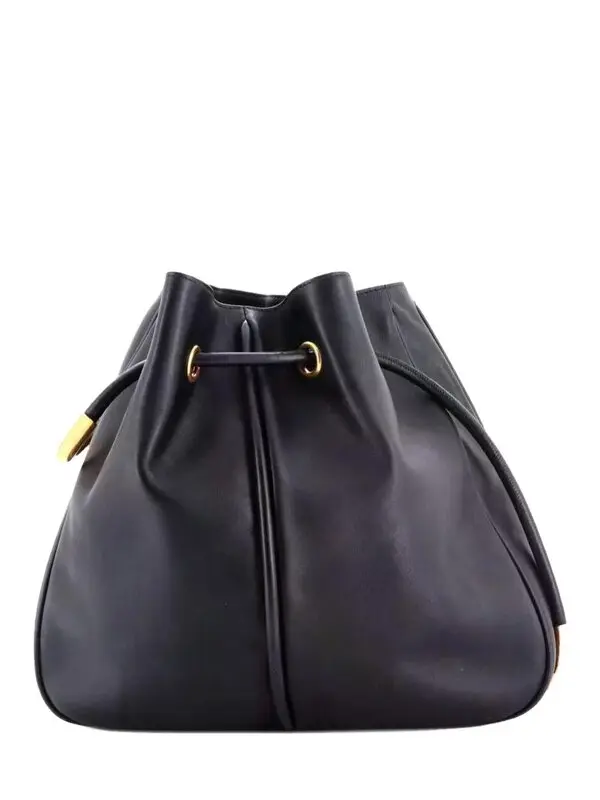 Dior Nolita Large Bucket Bag In Calfskin - Black