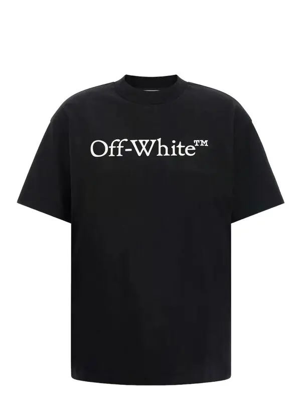Off-White Logo Print Cotton T-shirt - Black