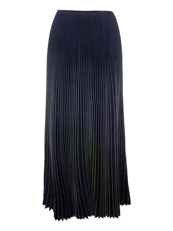 Fabiana Filippi Pleated Maxi Skirt - Blue