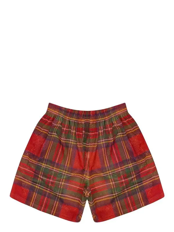 STADIUM GOODS Plaid Shorts - Red