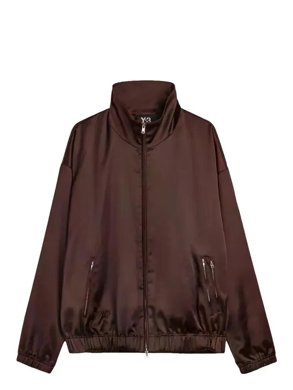 Adidas Y-3 High Neck Zip Jacket - Brown