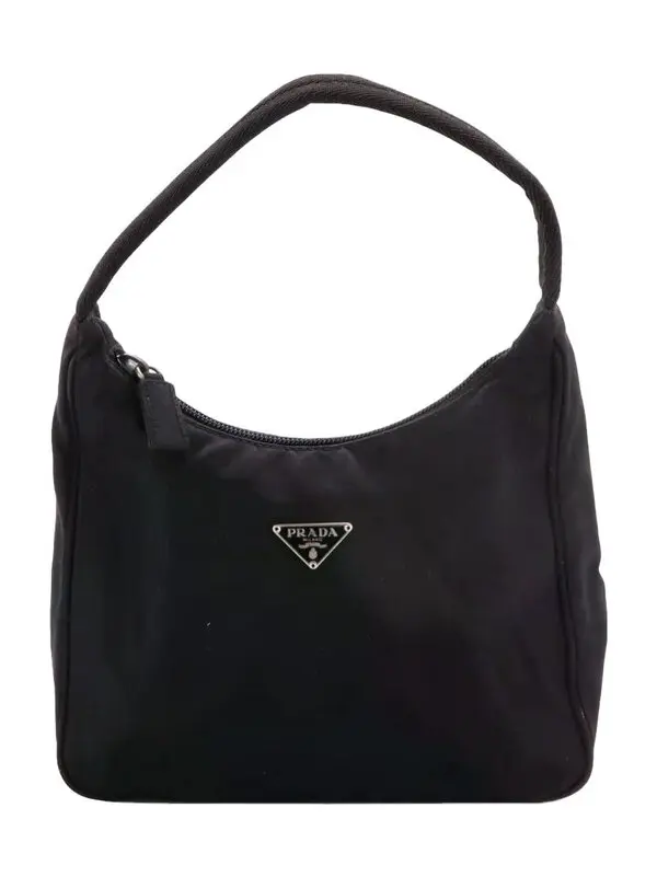 Prada Tessuto Mini Hobo Bag - Black