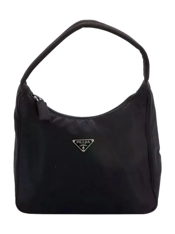 Prada Tessuto Mini Hobo Bag - Black