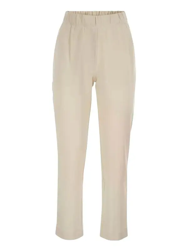 Max Mara Slim-fit Stretch-jersey Trousers - Neutrals