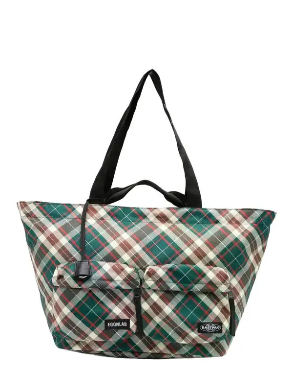 EASTPAK Egon Check Tote Bag - Green