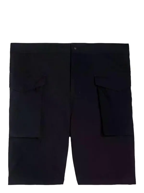 Aspesi Straight-leg Cargo Shorts - Blue