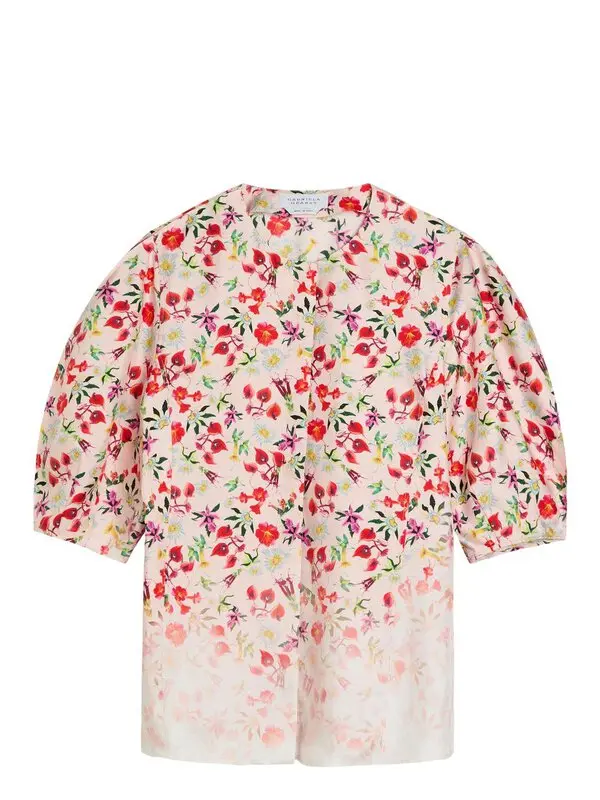 Gabriela Hearst Floral-print Silk Balloon Sleeve Shirt - Multicoloured