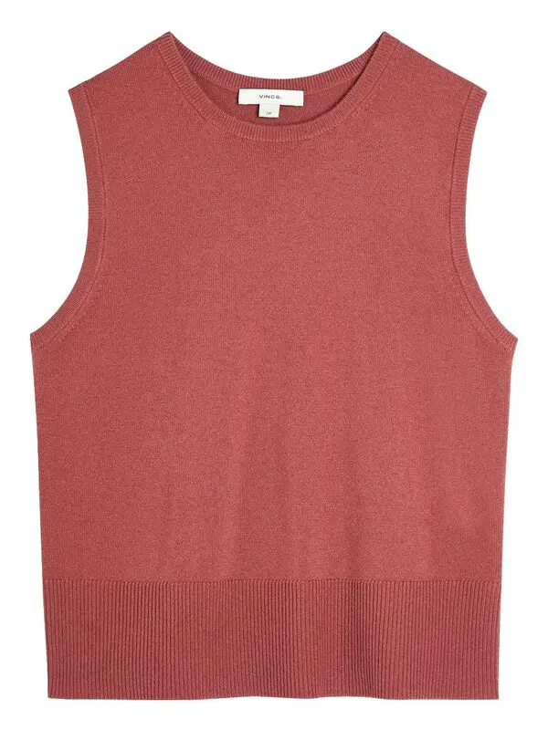 Vince Wool And Cashmere-blend Vest - Rose