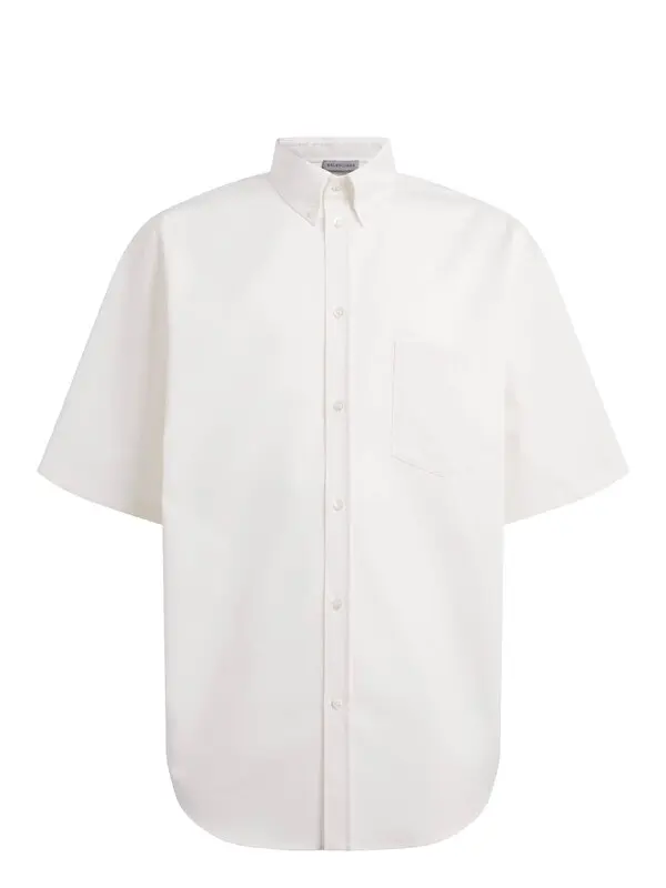 Balenciaga Cotton Security Tape Shirt - White