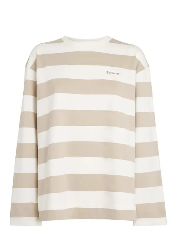 Barbour Cotton Long-sleeve Cartmel T-shirt - Beige