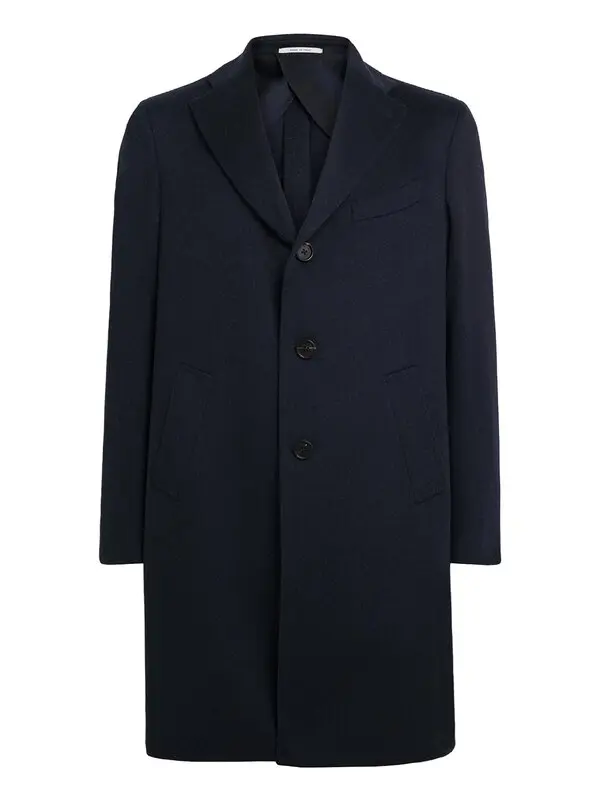 Pal Zileri Cashmere Overcoat - Navy