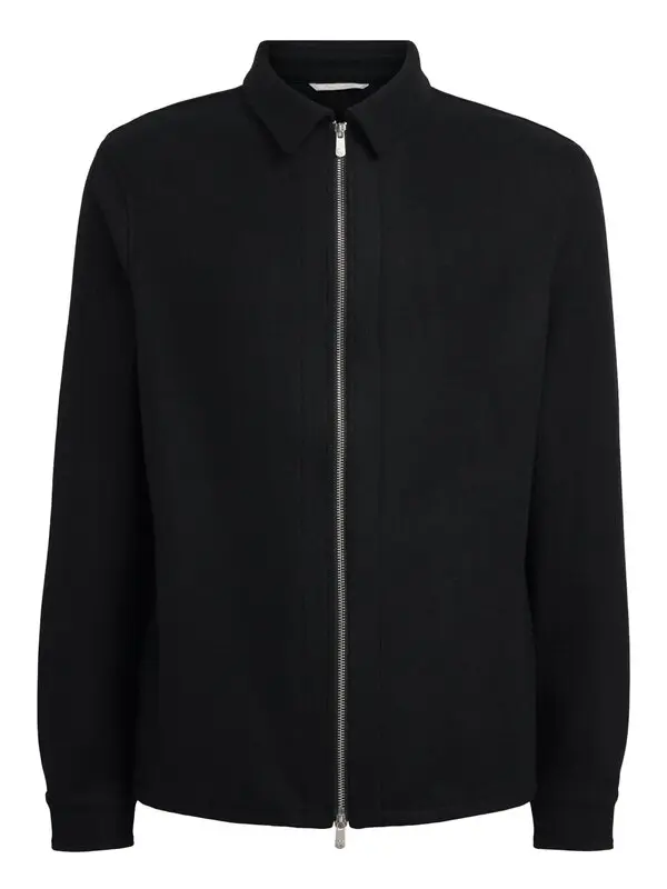 Marco Pescarolo Black Cashmere Zip Jacket - Grey