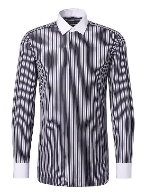 TOM FORD Striped Cotton Poplin Shirt - Multicoloured