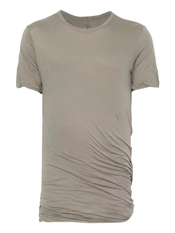 Rick Owens Double-layer Short-sleeve Cotton T-shirt - Grey
