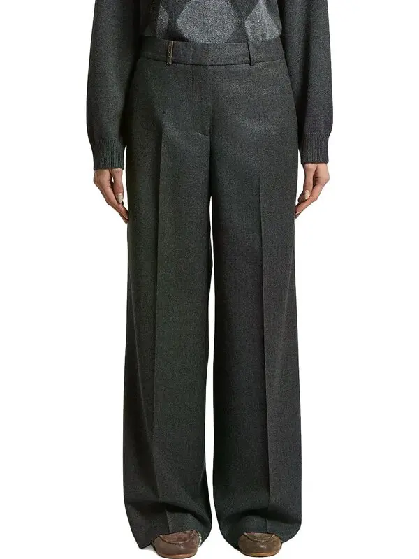 Peserico Pressed-crease Trousers - Grey