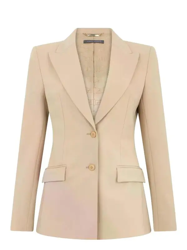 Alberta Ferretti Single-breasted Peak-lapel Blazer - Neutrals
