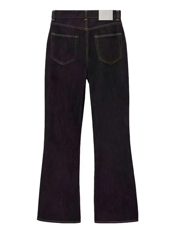 MOMOTARO Patch-detail Flared Jeans - Blue