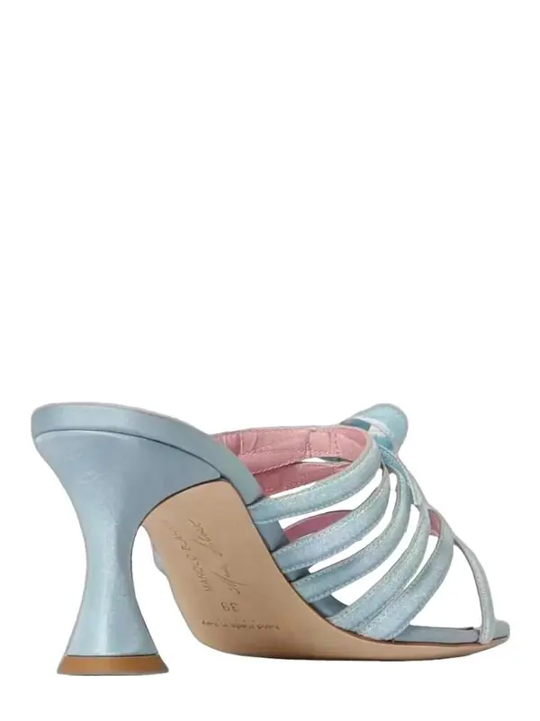 Manolo Blahnik Clementel Bow Detail Sandals - Blue