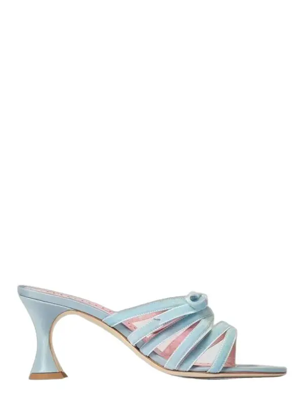Manolo Blahnik Clementel Bow Detail Sandals - Blue