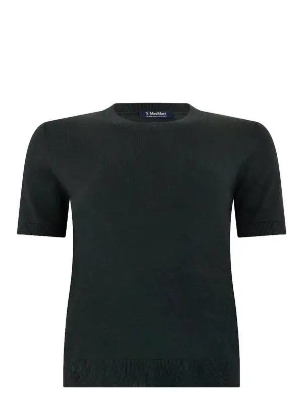 Max Mara Short Sleeve Knit T-shirt - Blue