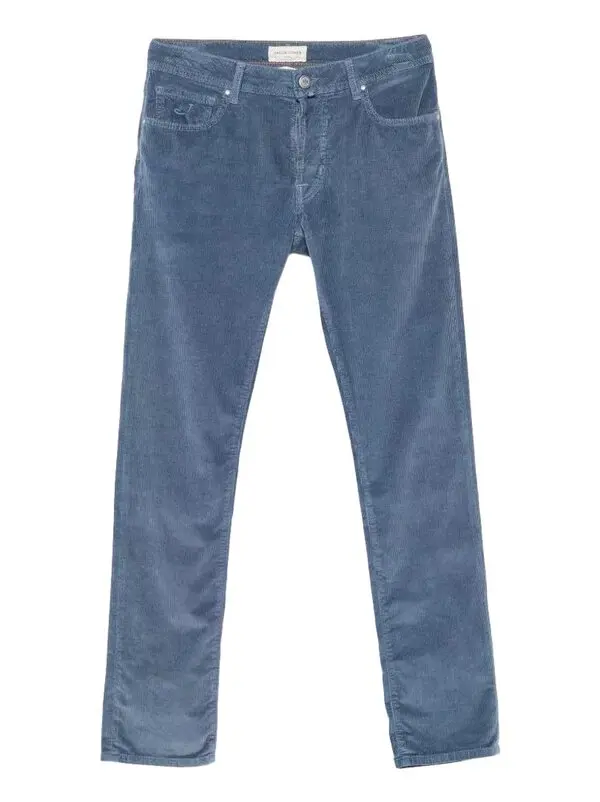 Jacob Cohen Bard Slim-fit Corduroy Trousers - Blue