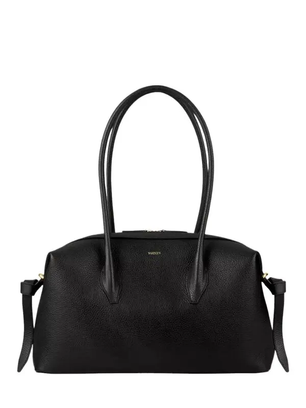 Yuzefi Brioche Pebble-grained Leather Tote Bag - Black