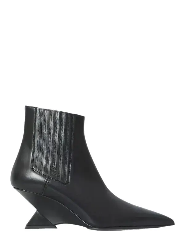 Attico Cheope Sculptural Ankle Boots - Black