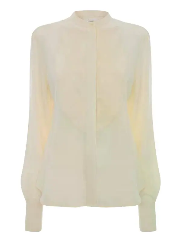 Victoria Beckham Bib Detail Shirt - Neutrals