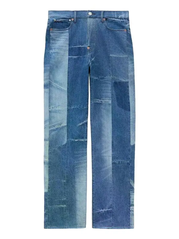 Kenzo Patchwork Design Jeans - Blue