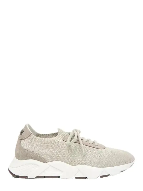 Peserico Lace-up Panelled Sneakers - Neutrals