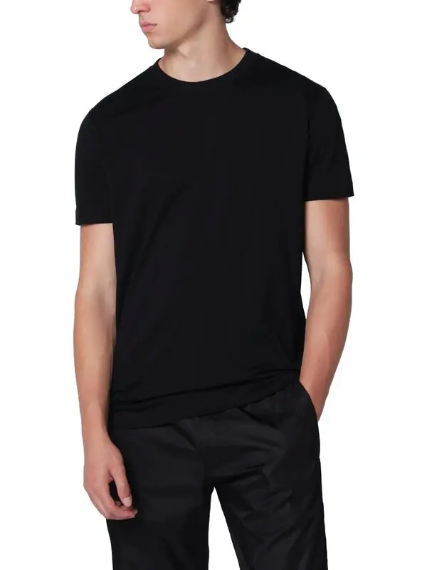 Prada Set Of Three Cotton T-shirts - Black