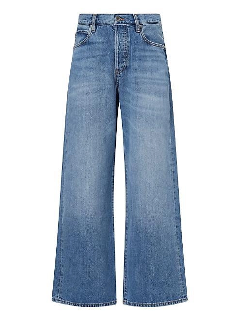 FRAME The Pixie Wide-leg Denim Jeans - Flutter