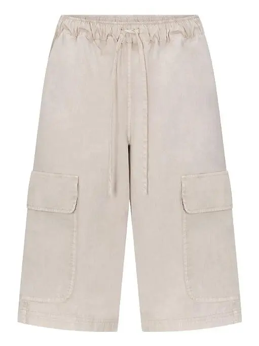 SKIMS Nylon Woven Cargo Shorts - Stone